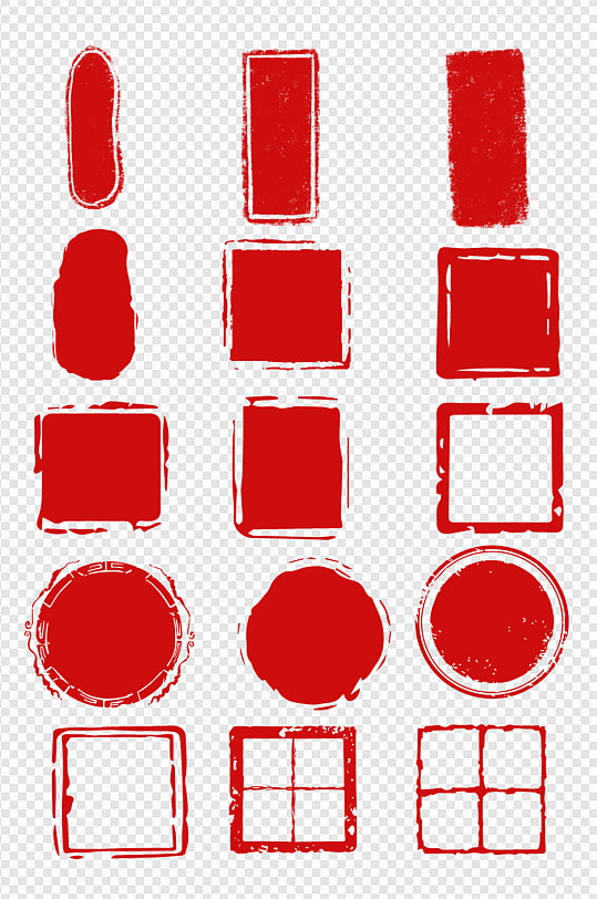 免扣红色印章设计素材模板下载-编号3095454-众图网