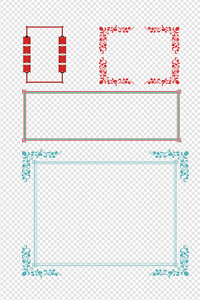 花纹边框设计素材免扣元素模板下载-编号2363744-众图网