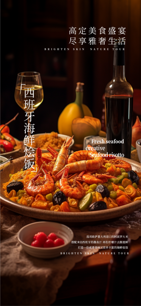 餐饮美食海鲜烩饭海报PS2018模板下载-编号6118349-众图网