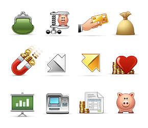 经济金融财富ICON图标素材下载-众图网