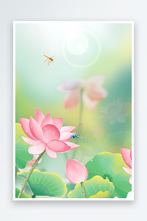 古风中国风二十四节气海报背景素材素材下载-众图网