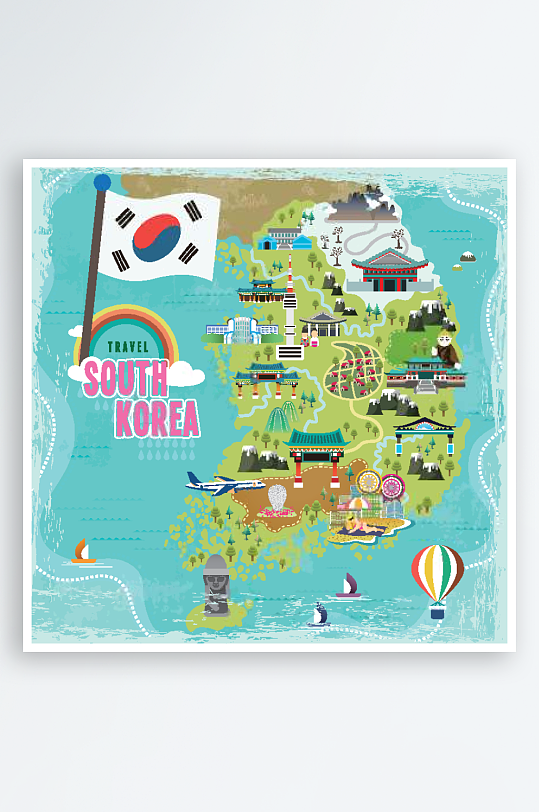 卡通地图素材_卡通地图模板_卡通地图设计图片免费下载-众图网