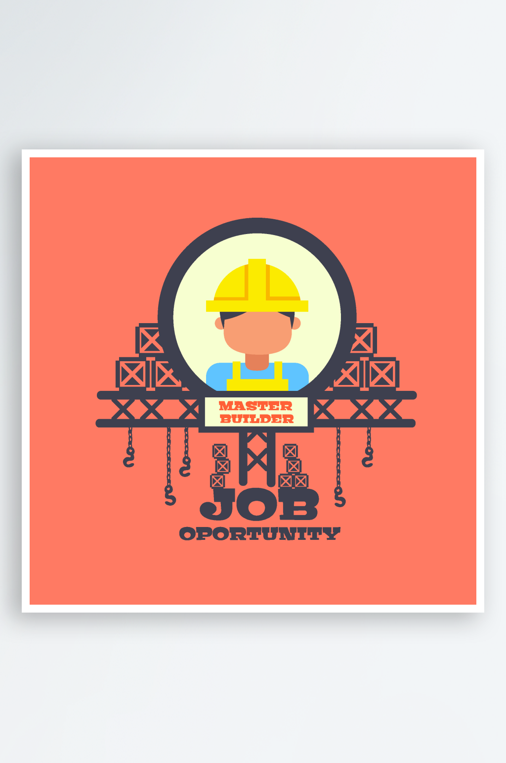 建筑工作机遇图标素材下载-众图网